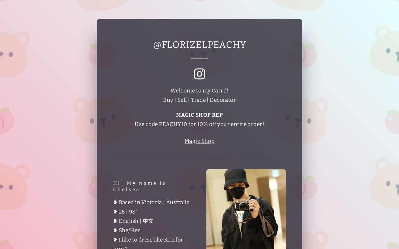 @Florizelpeachy BST Info